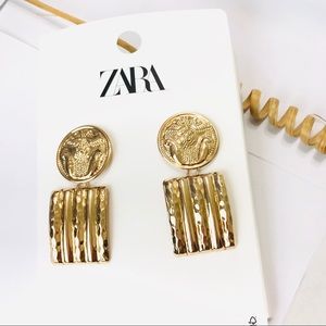 Zara | Jewelry | Zara Gold Tone Earrings | Poshmark